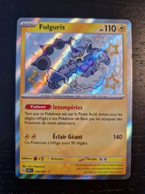CARTE POKÉMON FULGURIS SHINY 139/091 ultra rare EV4.5 destinées de ...
