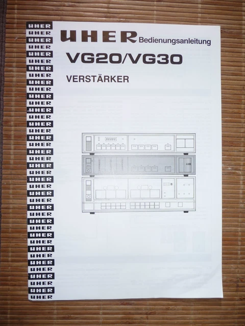 MODE D 'EM Ploi pour Uher VG 20 / VG 30, Original EUR 13,54 - PicClick FR