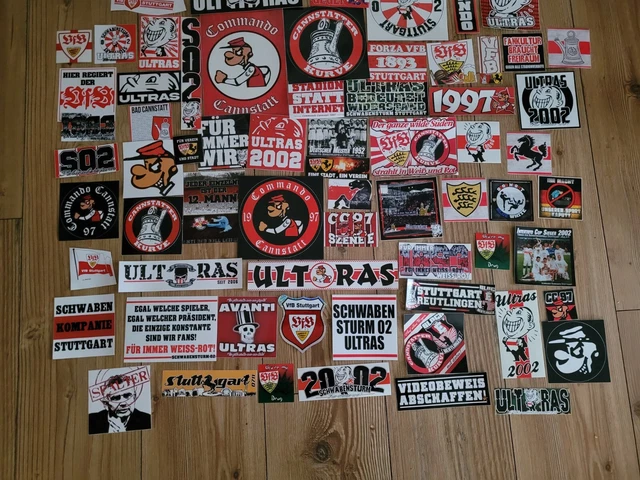 VFB STUTTGART AUFKLEBER Sticker Ultras Cannstatter Kurve Kleber ...