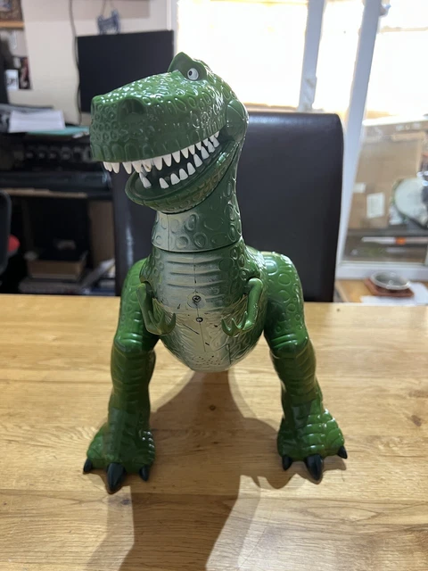 THE DISNEY STORE disney pixar toy story REX talking moving interactive ...