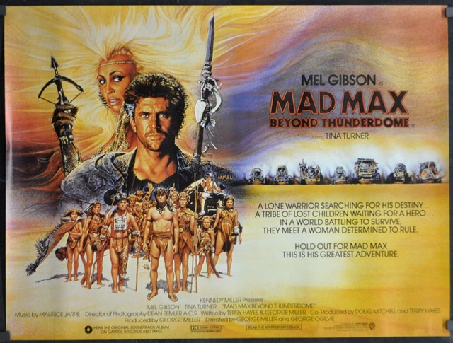 FOU MAX BEYOND Thunderdome 1985 Original 30X40 GB Film Affiche Mel ...