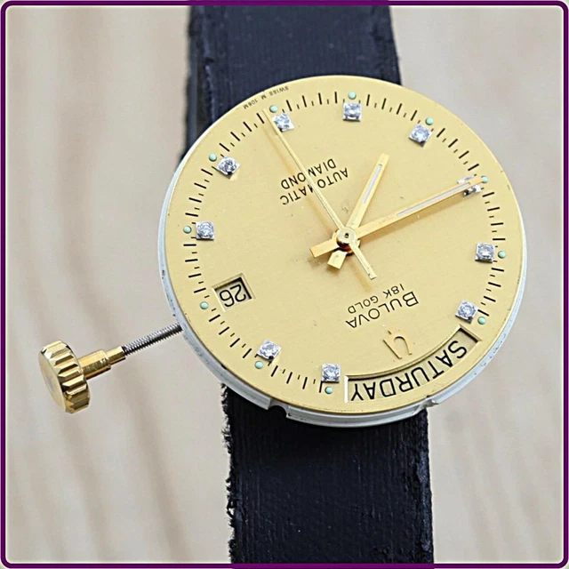 SWISS MADE ETA 2834-2 25Jewels QUICK SET DAY-DATE AUTOMATC MOVEMENT $76 ...