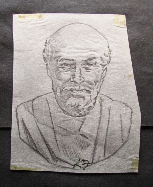 KELLY FREAS SKETCH Grumpy Socrates #3 Mad Magazine $14.94 - PicClick AU