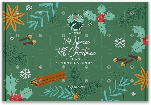 ALPI NATURE SPICE Advent Calendar 2025, Christmas Spices Gift Set, 24 ...