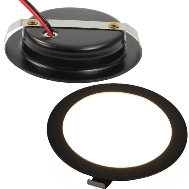 12 VOLT LED da Incasso Camper Roulotte Caravan Nero EUR 18,38 - PicClick IT