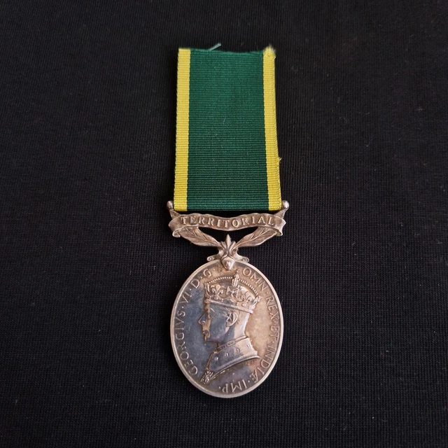 WW2 ROYAL SIGNALS Territorial Efficiency Medal SERGEANT SAUNDERS £44.92 ...