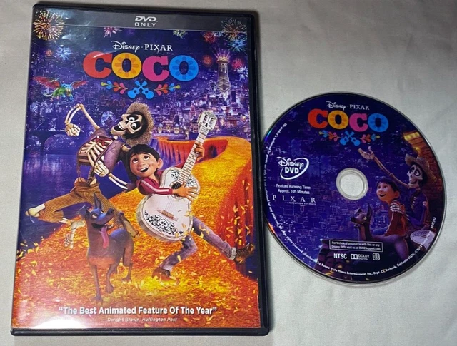 DISNEY PIXAR COCO DVD 2018 Animation for Kids Widescreen Bilingual ENG ...
