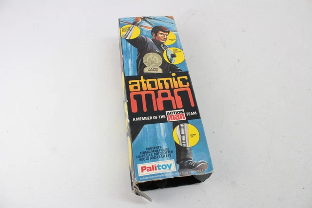VINTAGE PALITOY ATOMIC MAN Action Man Doll / Figure in Original Box £67 ...