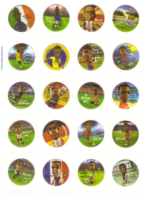 YUMMIES SOKERKLONES TAZOS Pogs Colección Completa Complete Set Toys ...