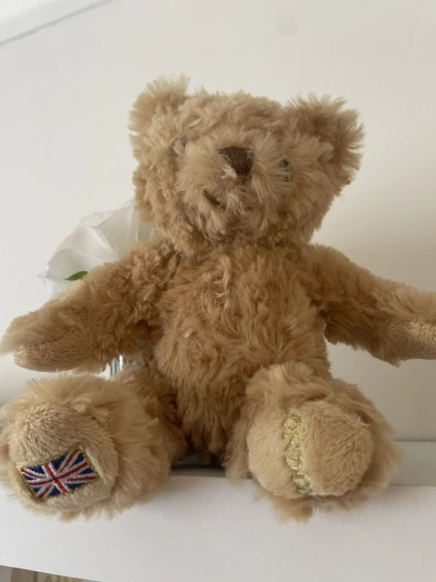 LONDON TEDDY BEAR Keel Toys soft toy plush Union Jack Collectable Flag ...