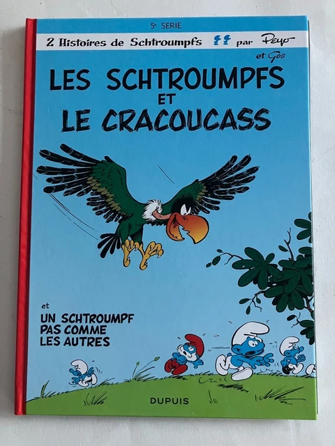 PEYO - SCHTROUMPFS smurfs - album "Le cracoucass" dédicacé studio Peyo ...