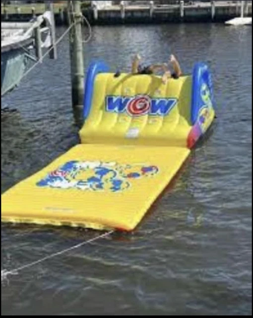 WOW 22-WIL-4175-S FLOATING Island Slide and Water Walkway Combo ...