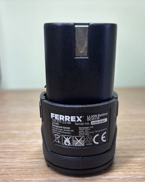 FERREX 12V 2.0AH 24Wh Battery dc3313s li-on battery £26.68 - PicClick UK
