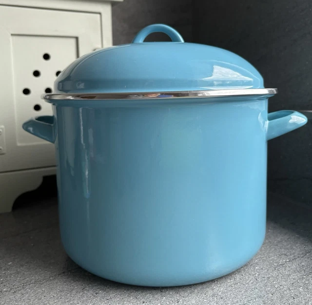 JUDGE ENAMEL 7L Stock Pot with Lid & Integrated Handles. Excellent ...