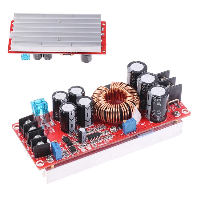 1200W 20A DC-DC Converter Boost Car Step-up Power Supply Module 8-60V ...