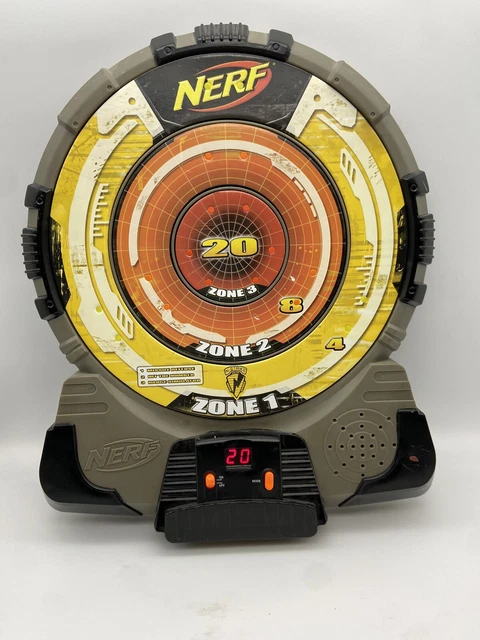 HASBRO NERF TECH Electronic Target Talking Scoreboard Dartboard Yellow ...