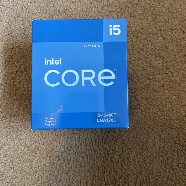 INTEL CORE I5-12400F Processor (4.4 GHz, 6 Cores, LGA 1700) Box Brand ...