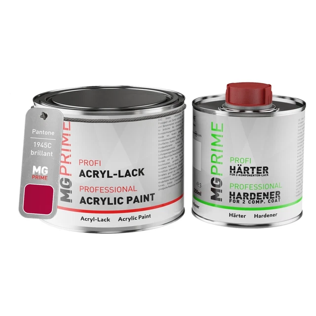 PANTONE 1945C RED Peinture acrylique brillante Pot de 0,75 litre ...