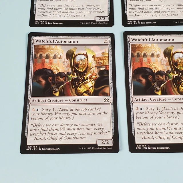 4X WATCHFUL AUTOMATON - Aether Revolt - MTG Magic the Gathering EUR 2 ...