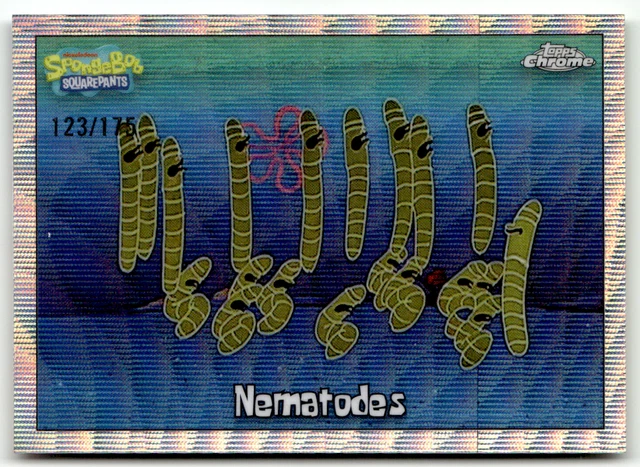 TOPPS SPONGEBOB CHROME 2025 No. 143 Nematodes Silver Wave 123/175 EUR ...