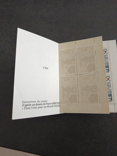 CARNET CROIX ROUGE De 1974 Neuf** Timbres N° 1828. 1829 EUR 1,10 ...