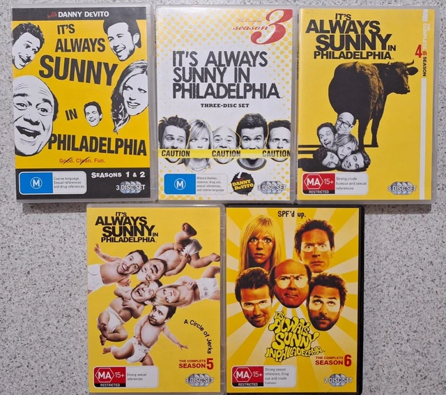 IT'S ALWAYS SUNNY In Philadelphia Seasons 1 - 6 (DVD, 2009, 14-Disc Set ...