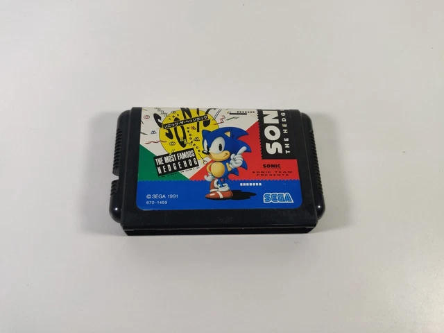 SONIC THE HEDGEHOG Sega Genesis Cartridge Only Japan Import $24.99 ...