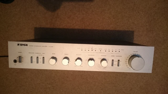 VINTAGE TENSAI TA 2435 stereo integrated amplifier in good working ...