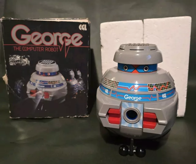 VINTAGE 1980'S CGL George the Computer Robot Boxed - Untested £24.95 ...