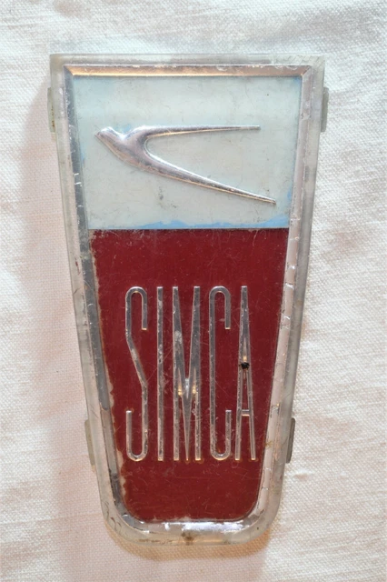 INSIGNE SIMCA ARONDE en plastique d'époque - années 50/60 EUR 10,00 ...