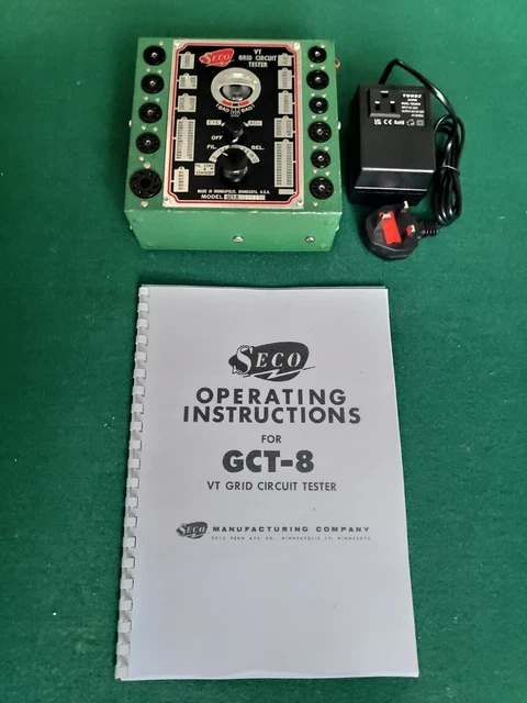 SECO GCT-8 VT Grid Circuit Valve Tester with UK Mains Adaptor. £135.00 ...