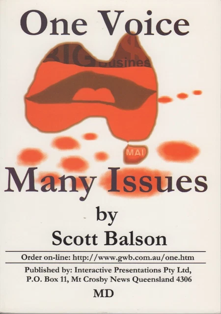 ONE VOICE, MANY Issues by Scott Balson - political correctness and ...