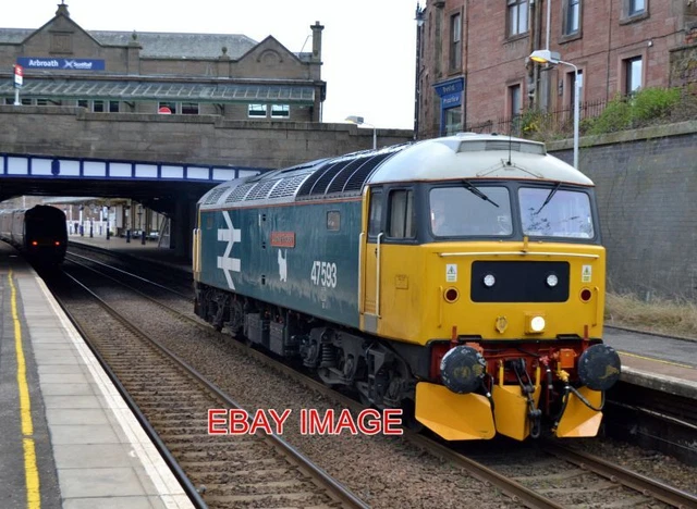 PHOTO CLASS 47 Loco No 47593 At Arbroath (4) £1.85 - PicClick UK