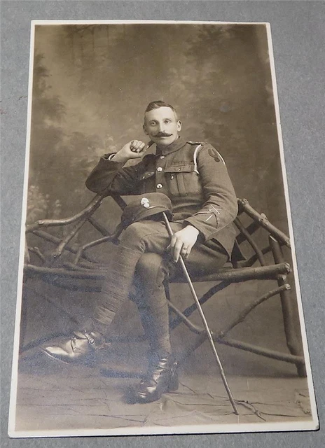 WW1 SOLDIER ROYAL Fusiliers Marksman Real Photo Postcard 1914-1918 730 ...