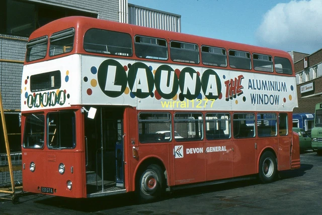 ORIGINAL DEVON GENERAL Bus Slide Leyland Atlantean #932 932GTA Exeter ...