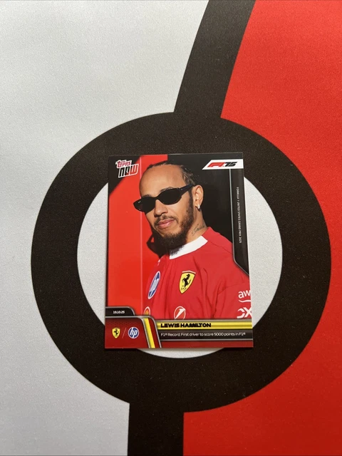 TOPPS NOW FORMULA 1 2025 - Card 070 - Lewis Hamilton / Scuderia Ferrari ...