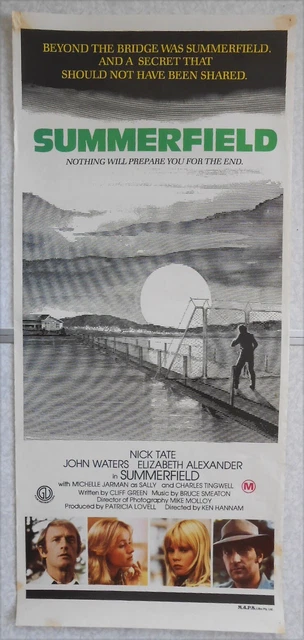 SUMMERFIELD RARE AUSTRALIAN Daybill Movie Poster EX ’77 John Waters ...