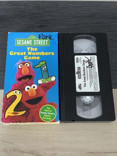 SESAME STREET - The Great Numbers Game VHS 1998 Classic Cartoon Movie ...