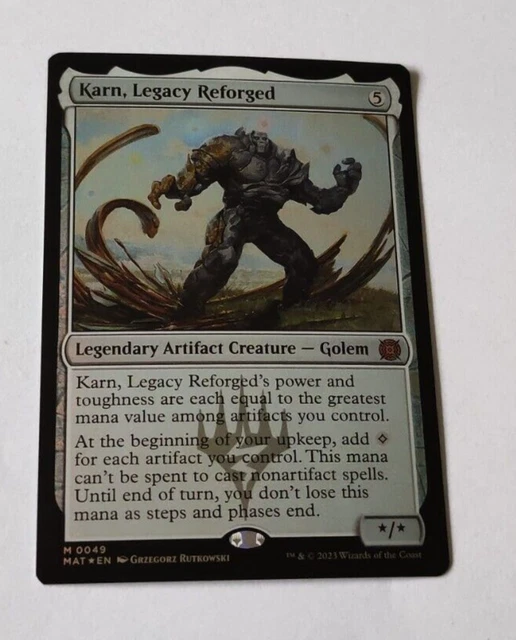 MTG KARN, LEGACY Reforged (MAT-0049) Mythic Rare Foil English MINT EUR ...