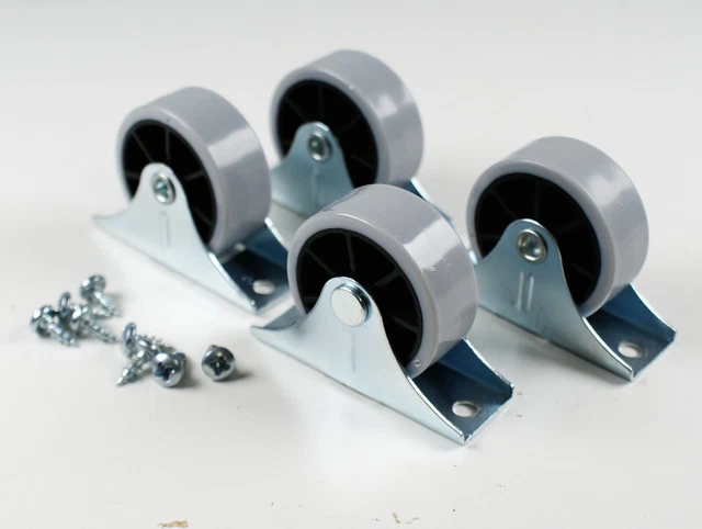 IKEA CASTOR WHEELS x 4 for MALM Bed storage box inc Screws - 100% ...
