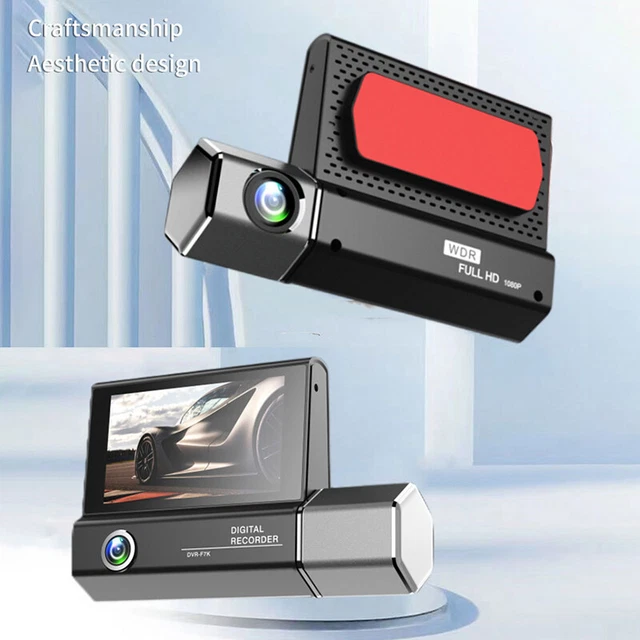 3 CHANNEL CAR DVR HD 1080P 3-Lens Camera Inside Vehicle Dash Cam DVRs ...