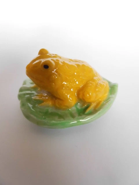 WADE WHIMSIE YELLOW Frog On Green Lilly Pad Le 100 £26.99 - PicClick UK