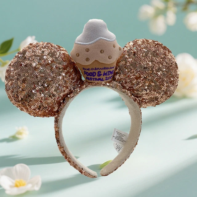 DISNEY` BROWN CAKE Mickey Mouse Ears Bow Headband - Handmade - Party ...