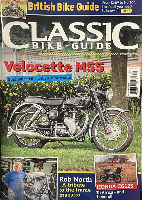 CLASSIC BIKE GUIDE Magazine Issue February 2025 £10.49 - PicClick UK