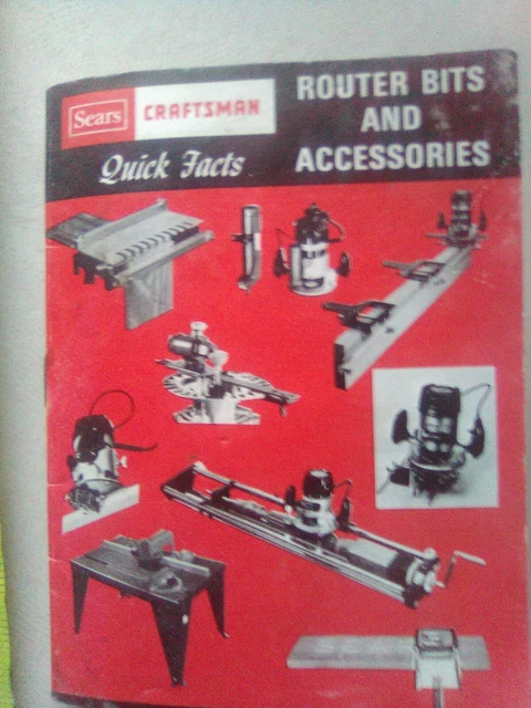 SEARS CRAFTSMAN ROUTER Vintage Mid 1970's Booklet Pamphlets Guide EUR 8 ...