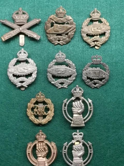 BRITISH ARMY ROYAL Armoured Corps RAC & Royal Tank Corps/Regiment RTR ...