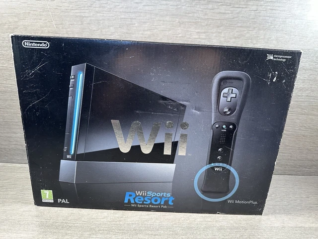 BOXED NINTENDO WII Black Console Bundle with MotionPlus Tested Wii ...