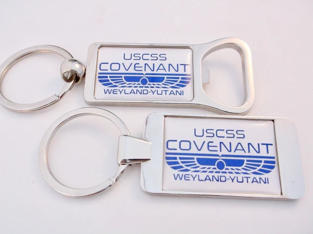 ALIENS ALIEN USCSS Covenant Weyland Yutani Badge Key Fob Keyfob Keyring ...