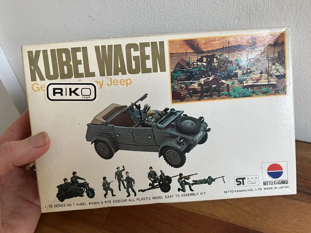 VINTAGE 1/76 SCALE Japanese NITTO KAGAKU Model Kit - KUBEL WAGEN German ...