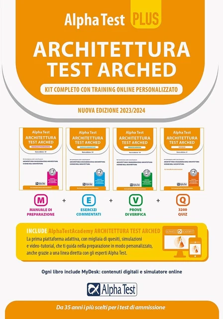 9788848325837 ALPHA TEST Plus Architettura. Kit completo di prep ...